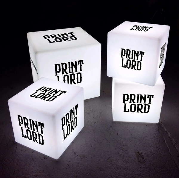 Branded LED Light Cubes | printlord.co.uk